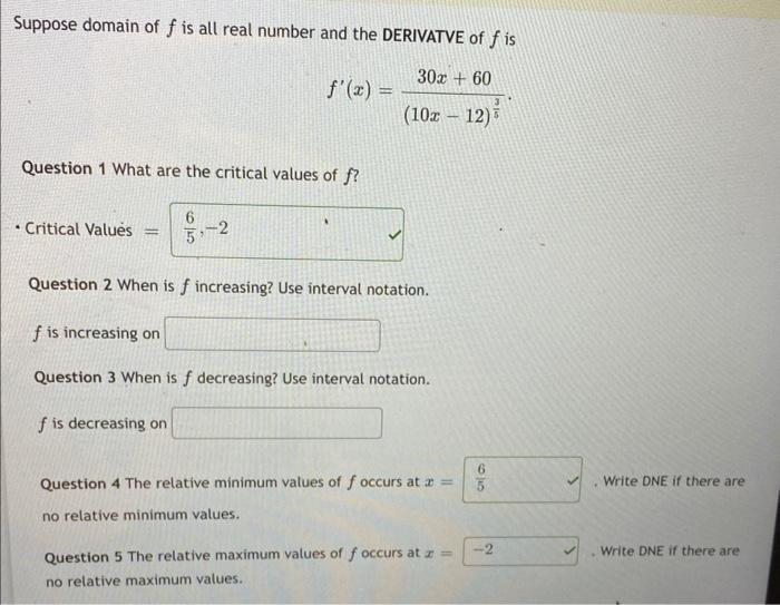Solved Suppose domain of f is all real number and the | Chegg.com