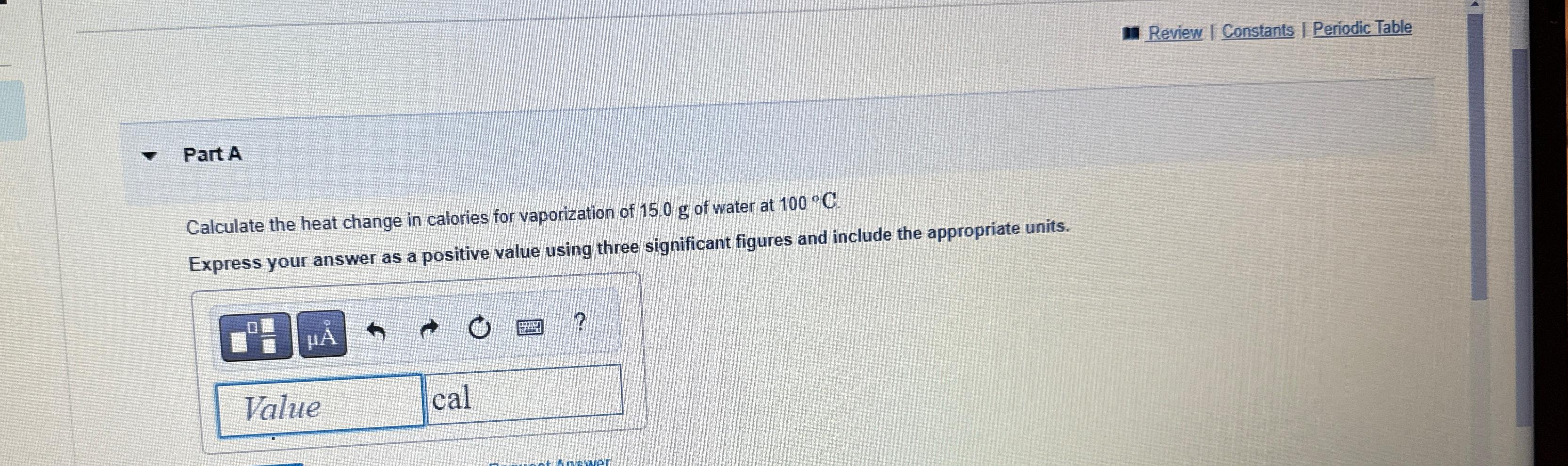 Solved Review I Constants I Periodic TablePart ACalculate | Chegg.com