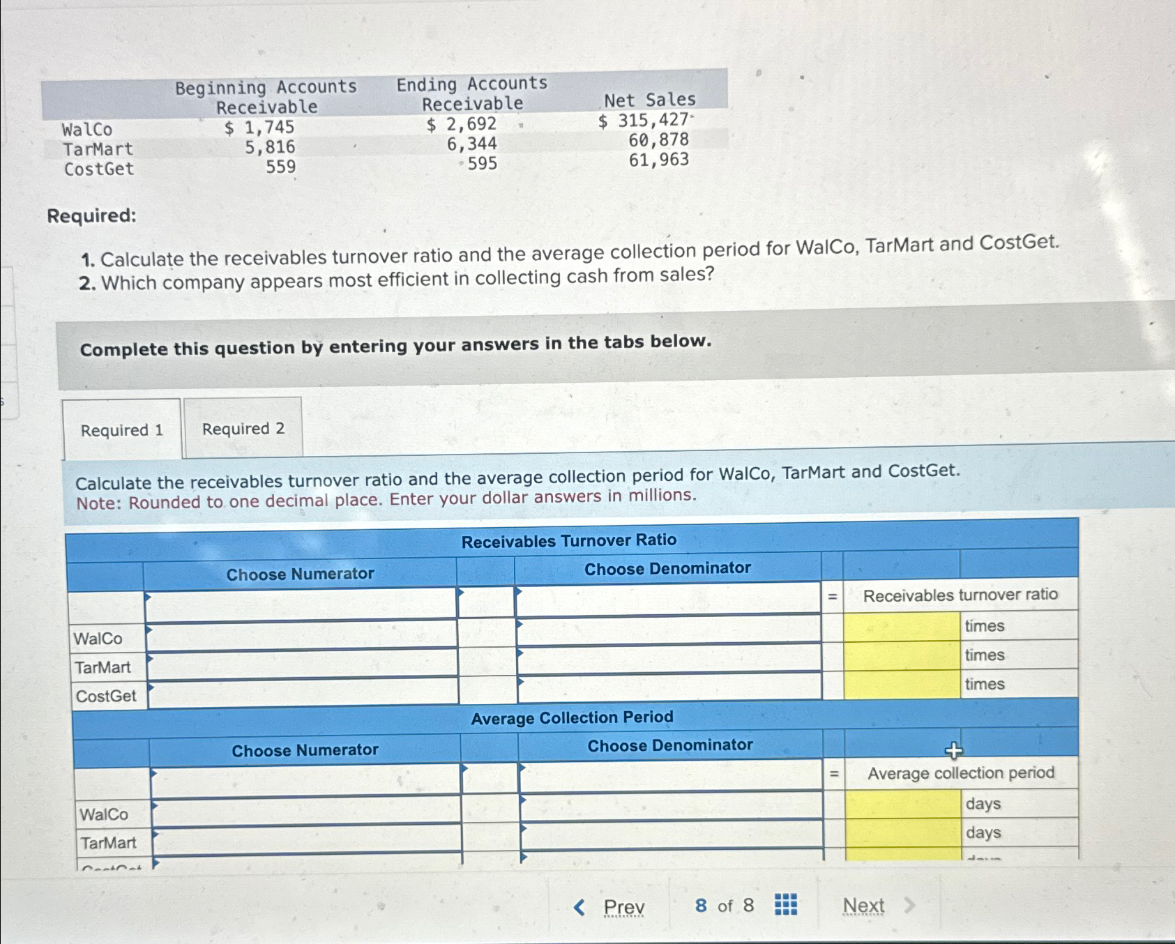 Solved \table[[,\table[[Beginning | Chegg.com