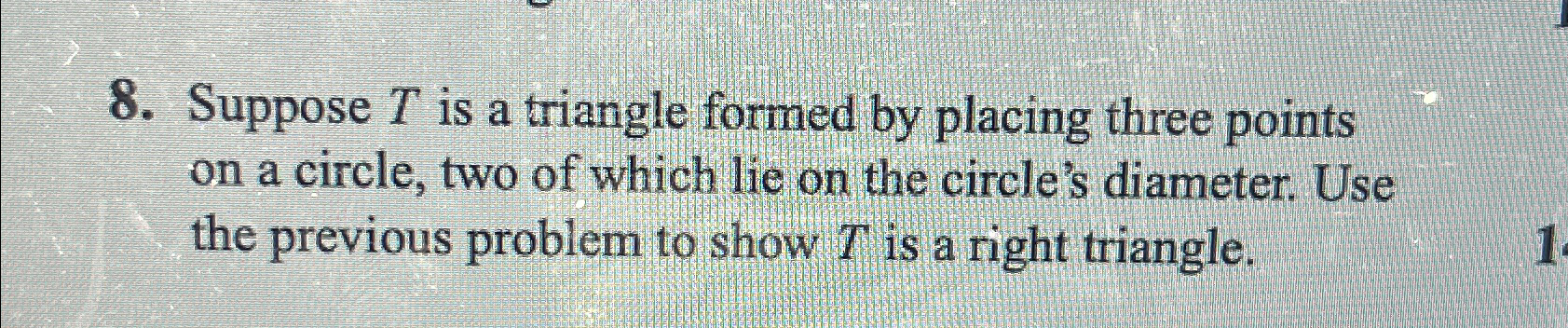 Solved Suppose T ﻿is a triangle formed by placing three | Chegg.com