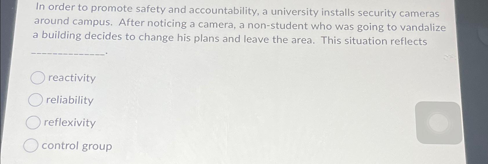 Solved In order to promote safety and accountability, a | Chegg.com