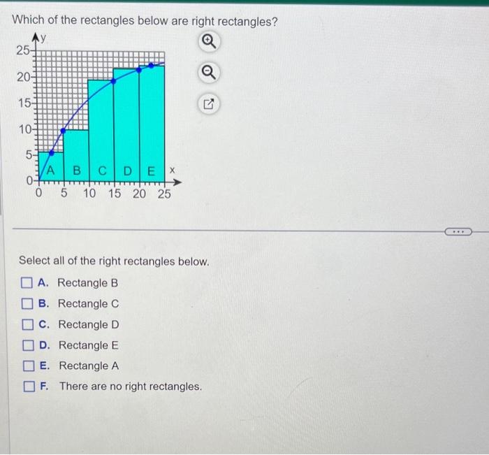 Solved Which of the rectangles below are right rectangles? | Chegg.com
