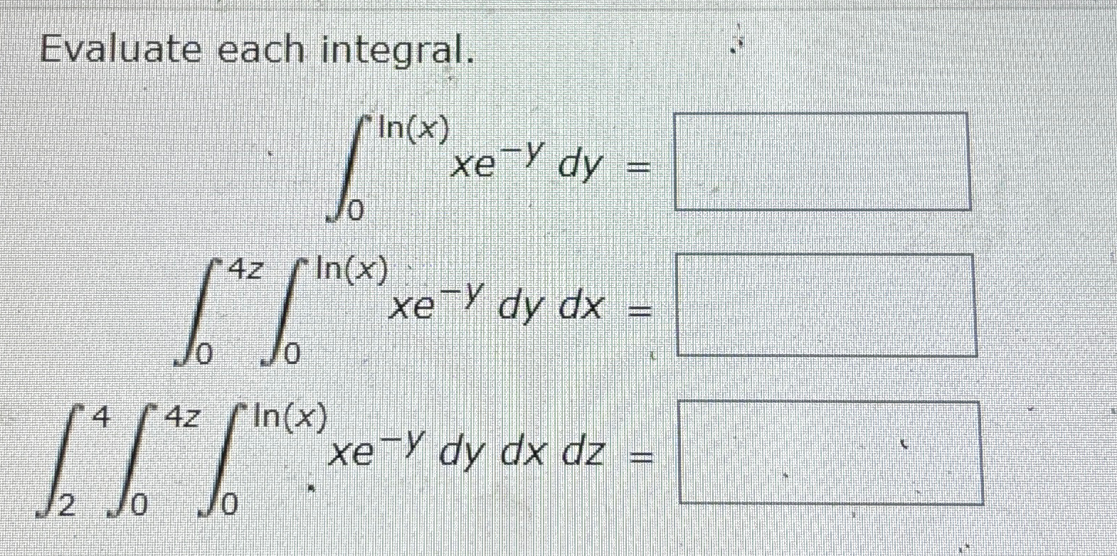 Solved Evaluate each | Chegg.com
