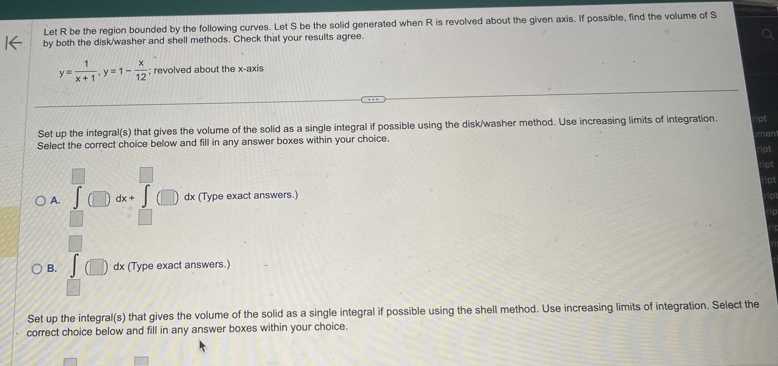 Solved Let R ﻿be the region bounded by the following curves. | Chegg.com
