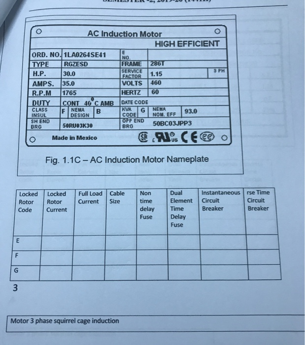Title - Use of NEC Codes and find different ratings | Chegg.com