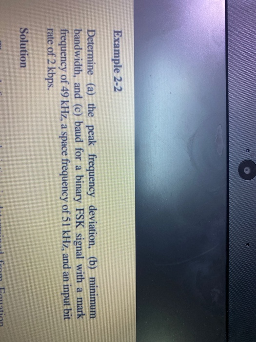 Solved Example 2-2 Determine (a) the peak frequency | Chegg.com