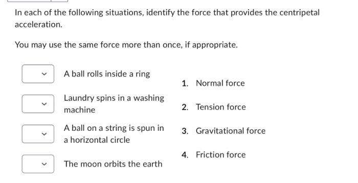 Solved In each of the following situations, identify the | Chegg.com
