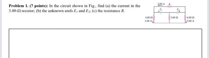 Solved Problem 1. (7 points): In the circuit shown in Fig., | Chegg.com