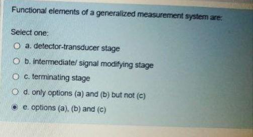 Solved Functional elements of a generalized measurement | Chegg.com