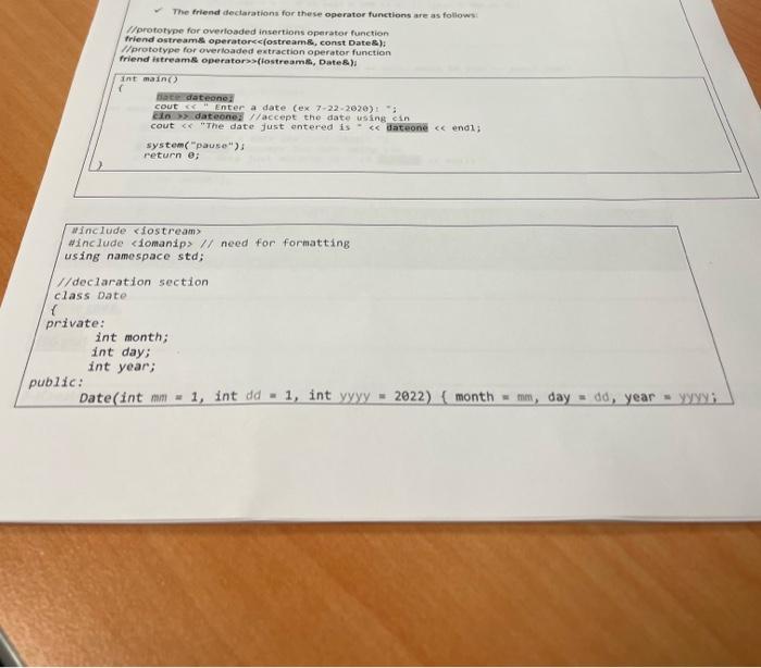 Solved /laratotype for overloaded insertions operator | Chegg.com