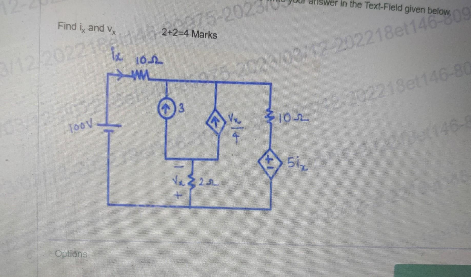 Solved Find ix and vx | Chegg.com