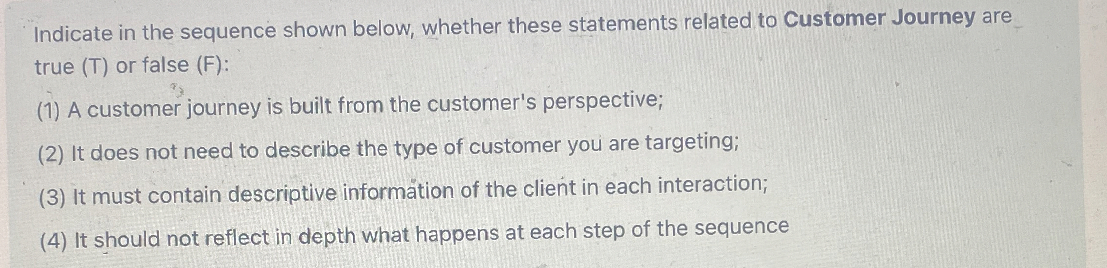 Solved Indicate in the sequence shown below, whether these | Chegg.com