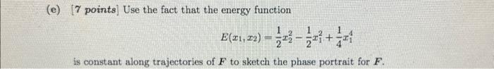 Solved P6 Consider The Autonomous Planar Ordinary