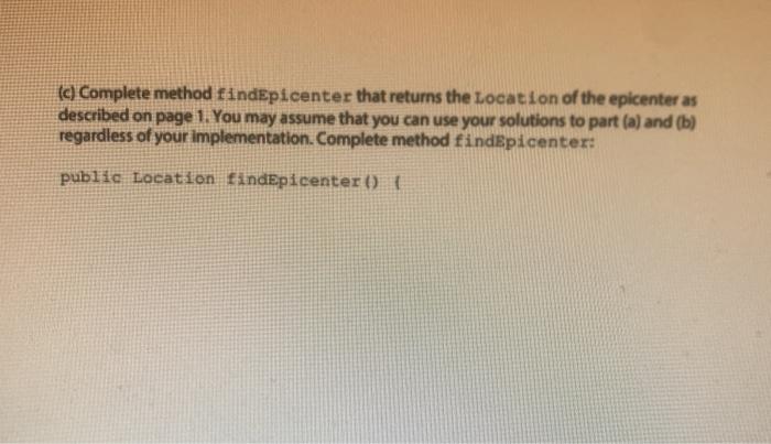 Solved Earthquake FRQ (2D Arrays, ArrayLists, Objects) This | Chegg.com Solved Earthquake FRQ (2D Arrays, ArrayLists, Objects) This | Chegg.com