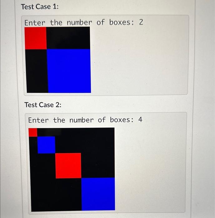 Solved Write a program to create and display a pattern of | Chegg.com