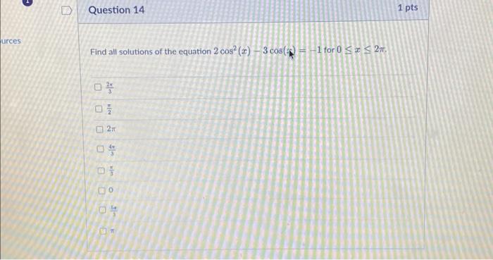 Solved Find all solutions of the equation | Chegg.com