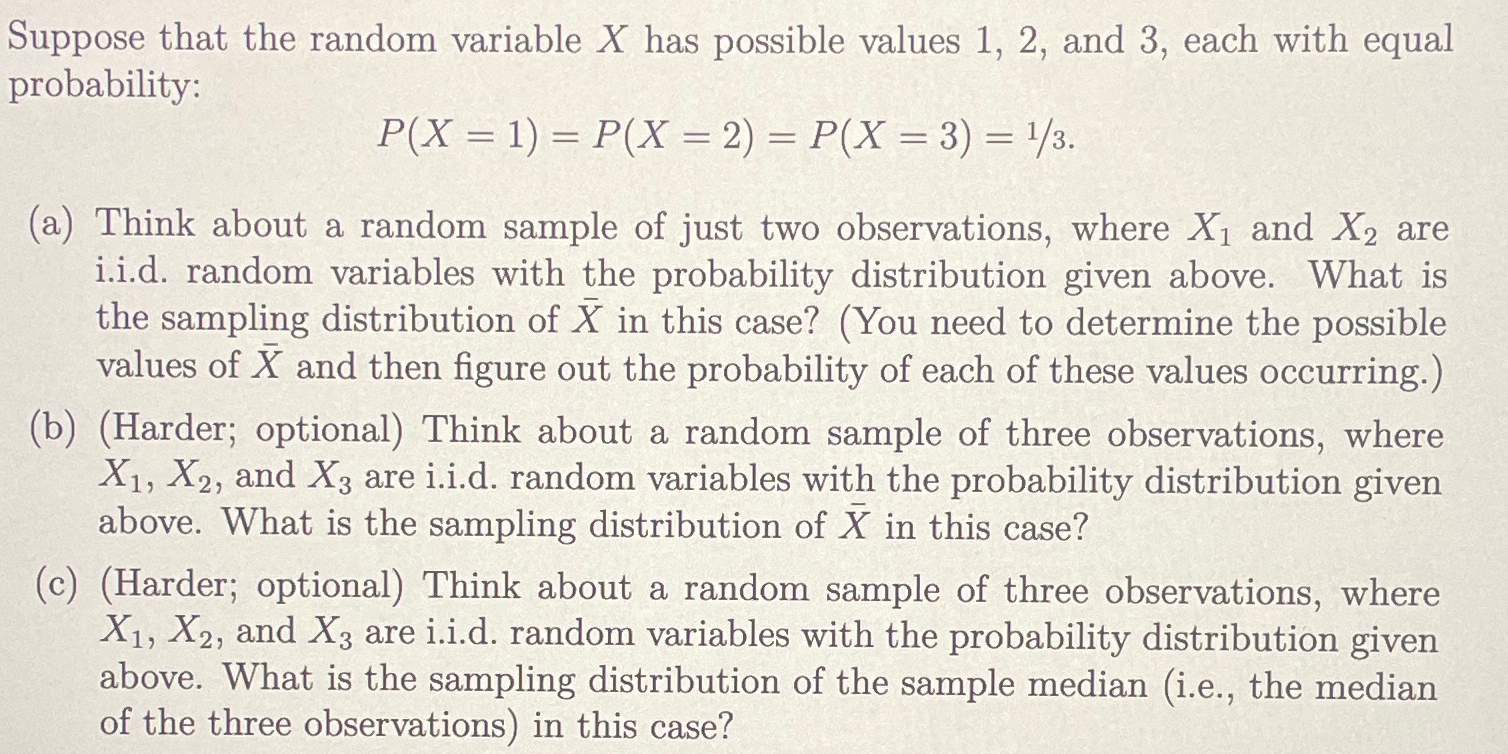 Solved Suppose that the random variable x ﻿has possible | Chegg.com