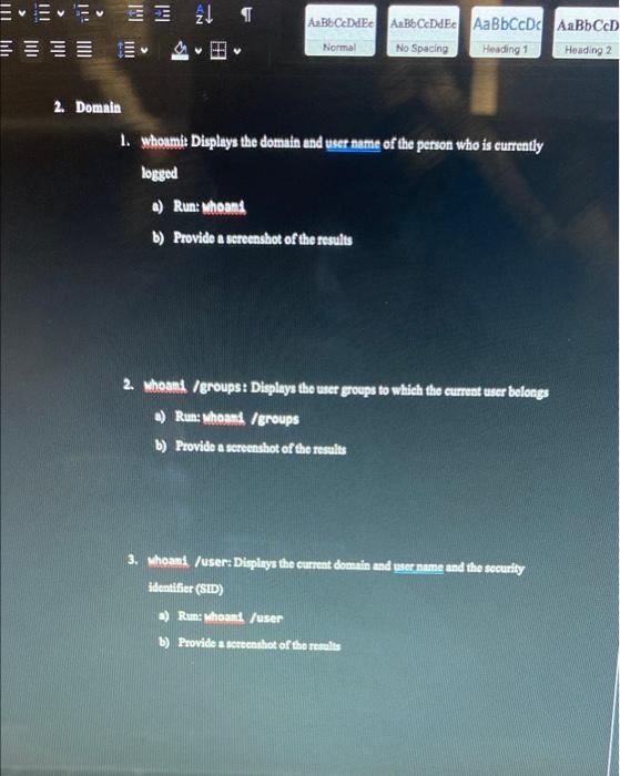 Solved \Windows Client/Server Administration Commands (30 | Chegg.com