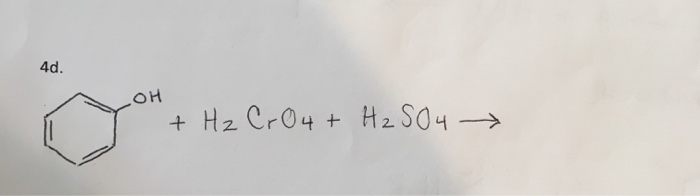 Solved What is the reaction of phenol in a chromic acid | Chegg.com