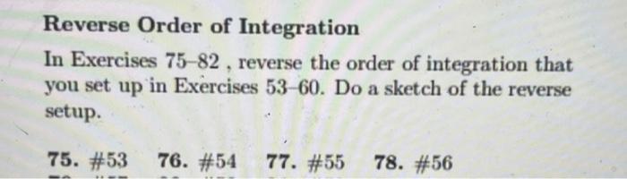 Solved Computing Iterated Integrals In Exercises 1-52, | Chegg.com