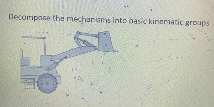 Solved Decompose the mechanisms into basic kinematic groups | Chegg.com