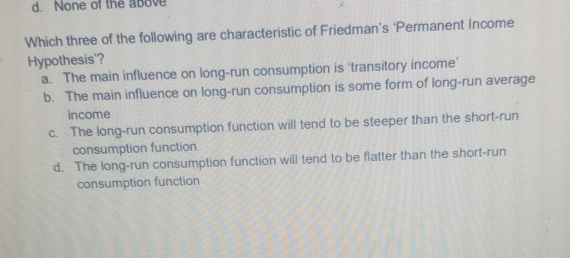 Solved Which three of the following are characteristic of | Chegg.com