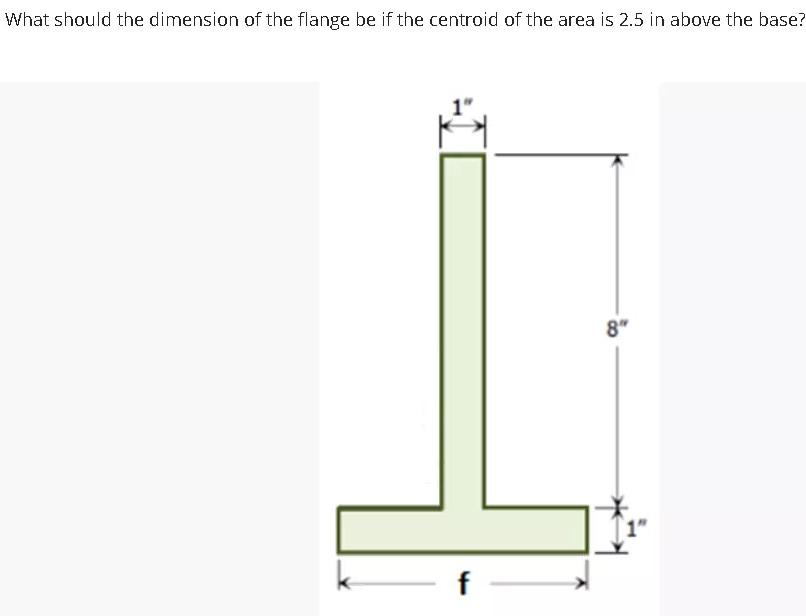 Solved What should the dimension of the flange be if the | Chegg.com
