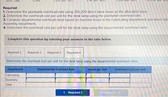Solved Exercise 17-9 (Algo) Allocating overhead using | Chegg.com