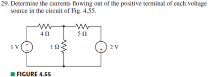 Solved Determine the currents flowing out of the positive | Chegg.com