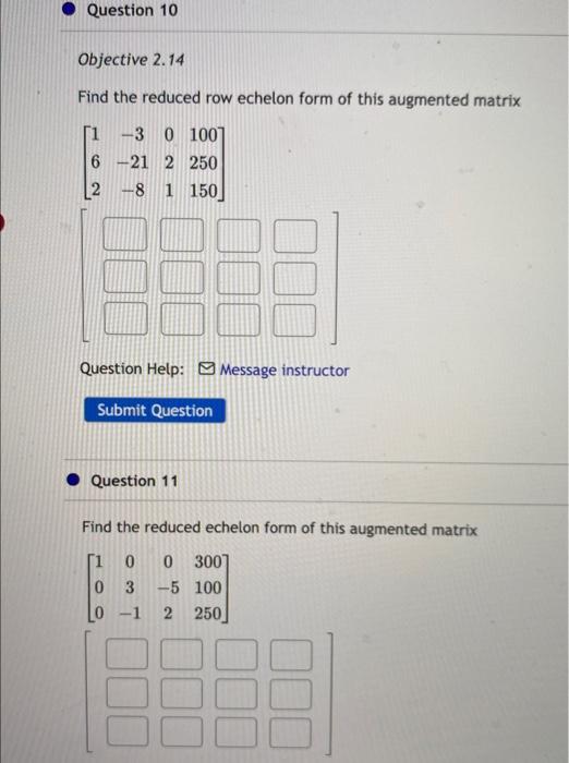 Solved Find the reduced row echelon form of this augmented | Chegg.com