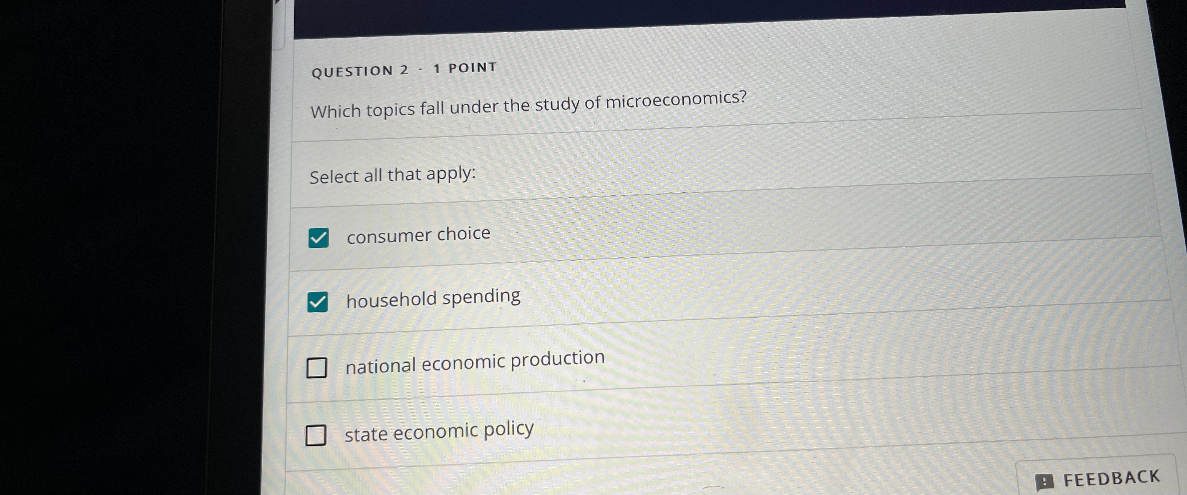 Solved QUESTION 2 - 1 POINTWhich topics fall under the | Chegg.com Solved QUESTION 2 - 1 POINTWhich topics fall under the | Chegg.com