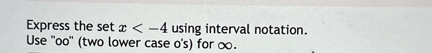 Solved Express the set x