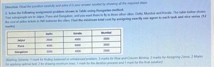 Solved Direction: Fend the question carefully and solve it | Chegg.com