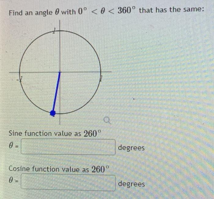 Solved Find an angle & with 0° | Chegg.com