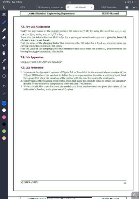 1. You have been provided with a Simulink model of a | Chegg.com