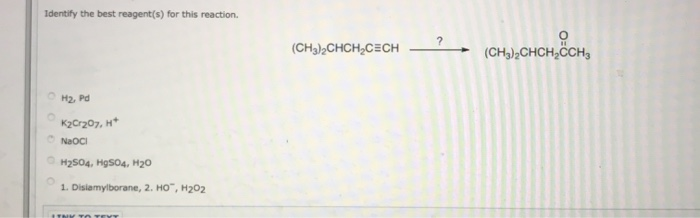 Solved PRINTE g reaction, H20, H2SO4 = HgS04 OH OH ملی است | Chegg.com