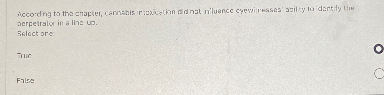 Solved According to the chapter, cannabis intoxication did | Chegg.com
