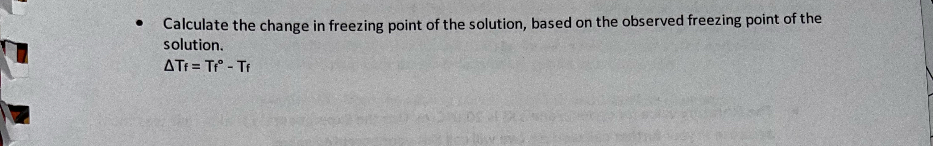 Solved Calculate the change in freezing point of the | Chegg.com