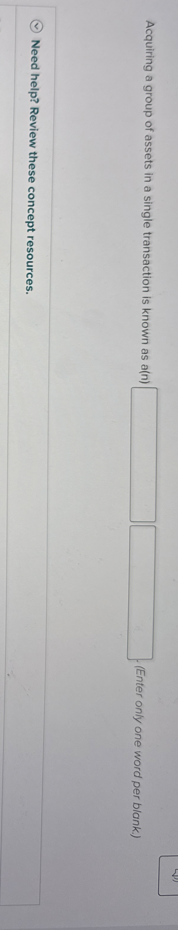 Solved Acquiring a group of assets in a single transaction | Chegg.com