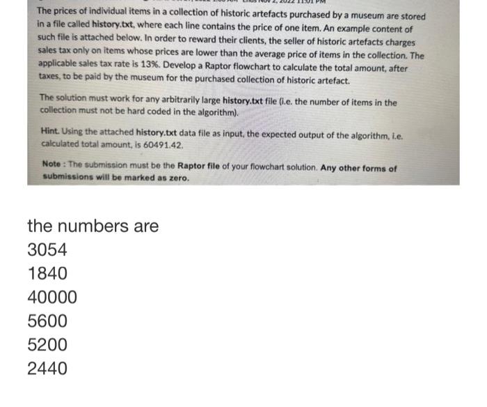 Solved The prices of individual items in a collection of | Chegg.com