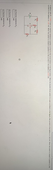 Solved A battery with 6.00 Vandrestance supplies current to | Chegg.com ...