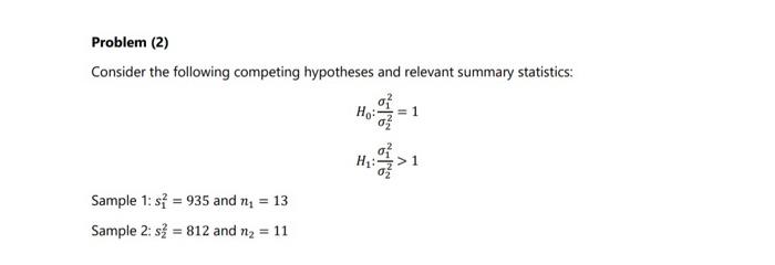 Solved Consider the following competing hypotheses and | Chegg.com