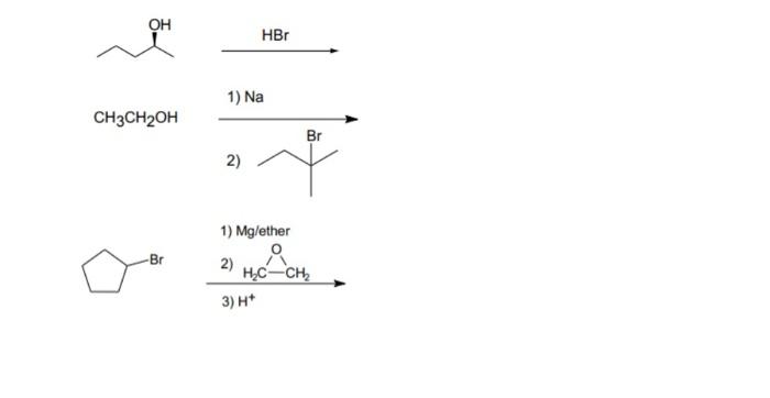 Solved Provide the necessary reactant, reagent/reaction | Chegg.com