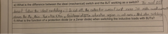 Solved e) What is the difference between the ideal | Chegg.com
