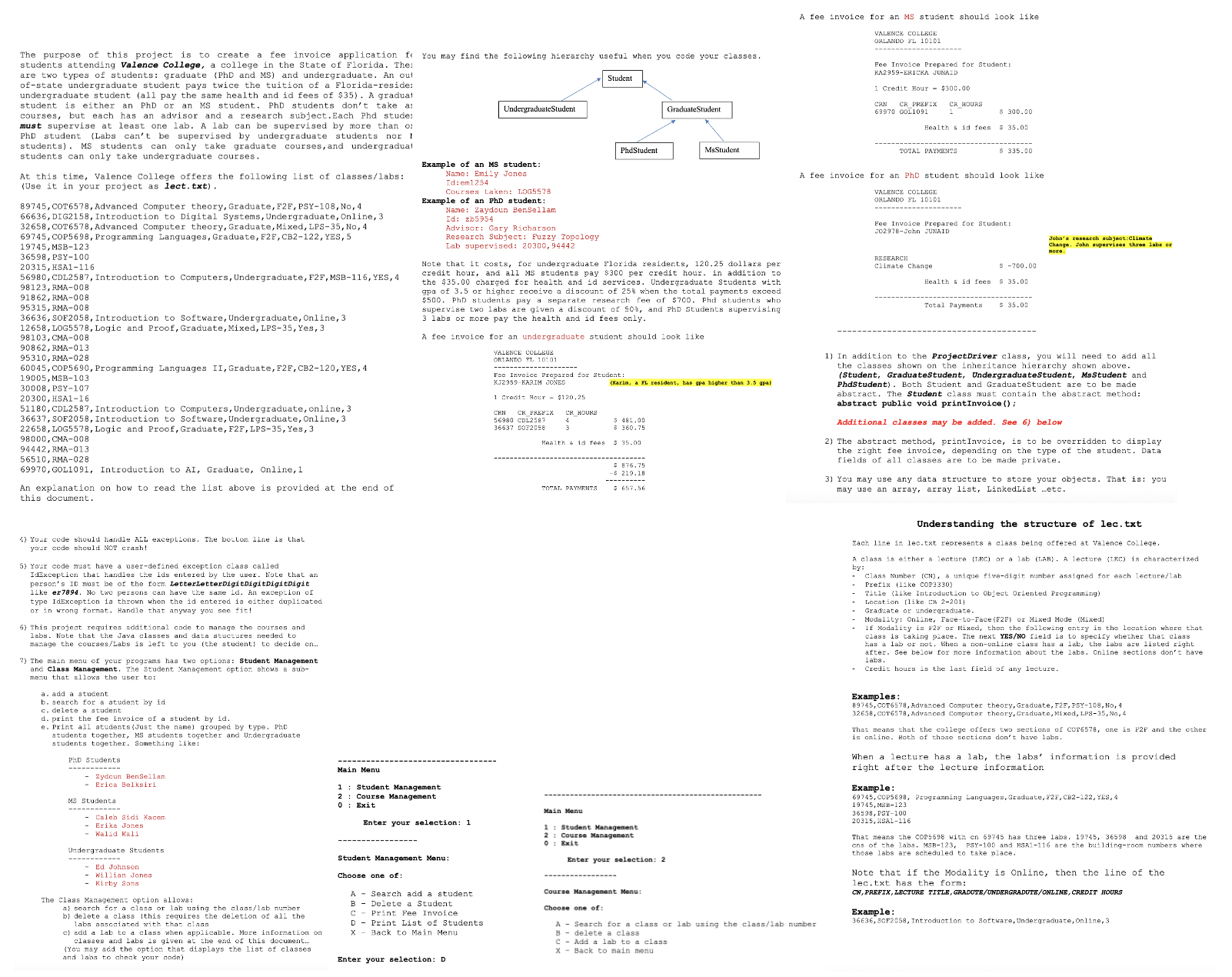 Solved enum LectureType {GRAD, UNDERGRAD;}enum LectureMode | Chegg.com