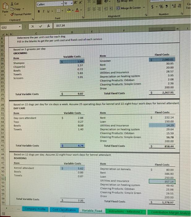 Solved Calibri 10 - A A $ - % -58-88 Merge & Center - Fon | Chegg.com