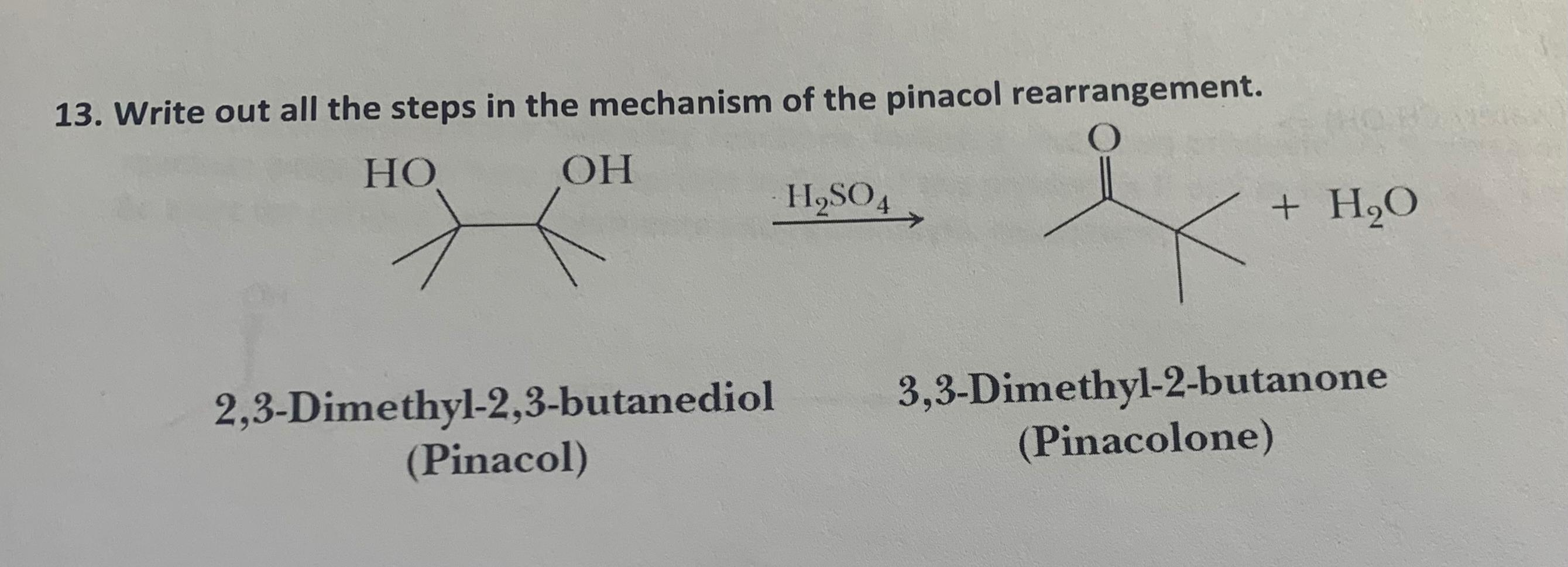 Solved Write out all the steps in the mechanism of the | Chegg.com