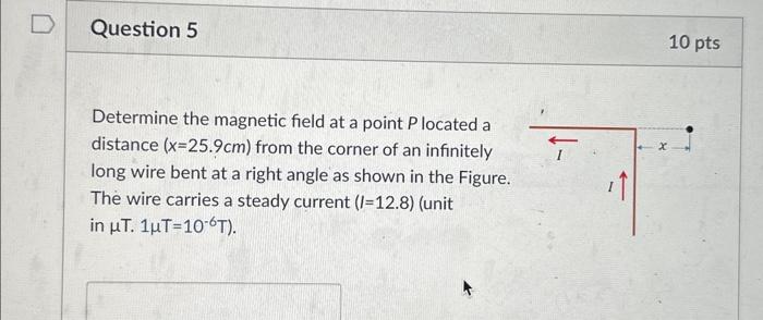 Solved Determine the magnetic field at a point P located a | Chegg.com
