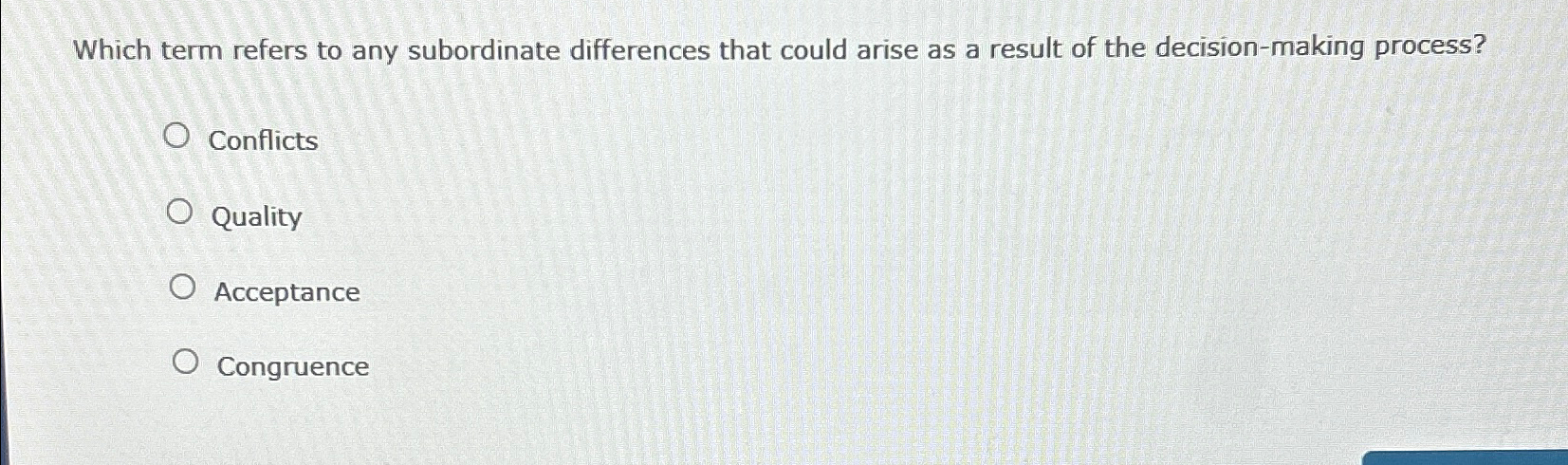 Solved Which term refers to any subordinate differences that | Chegg.com