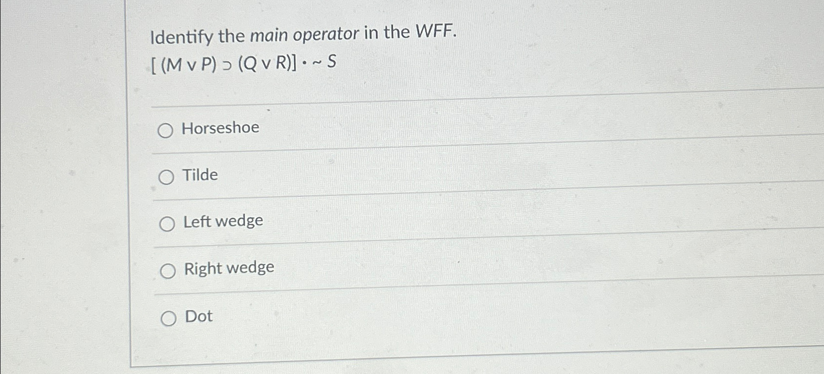 Solved Identify the main operator in the | Chegg.com